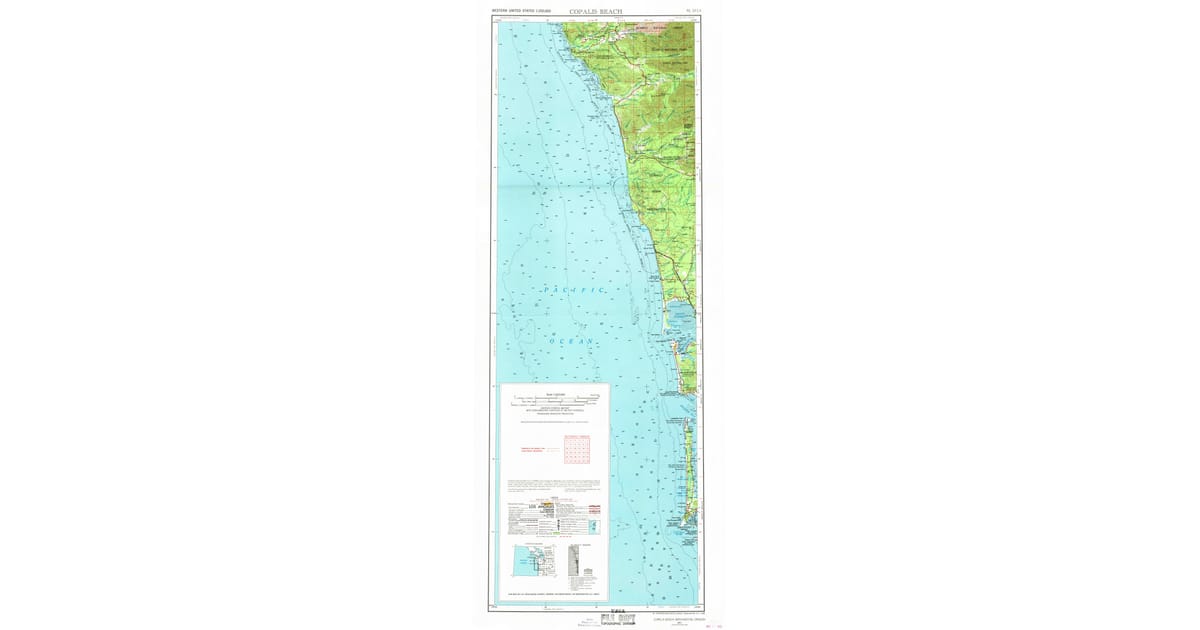1957 Map of Copalis Beach, WA — High-Res | Pastmaps