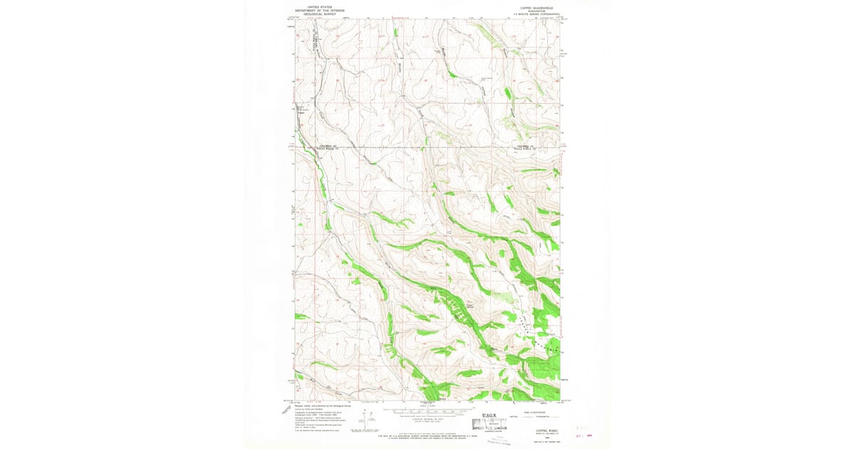 1960s Maps of Columbia County, WA | Pastmaps