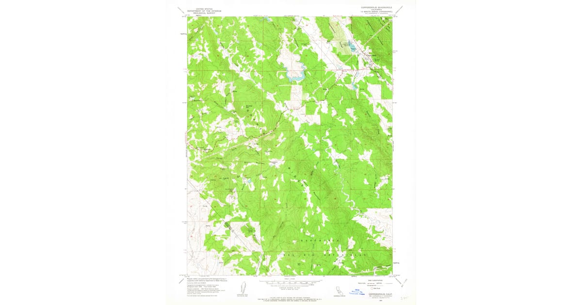 1962 Map of Copperopolis, CA — High-Res | Pastmaps
