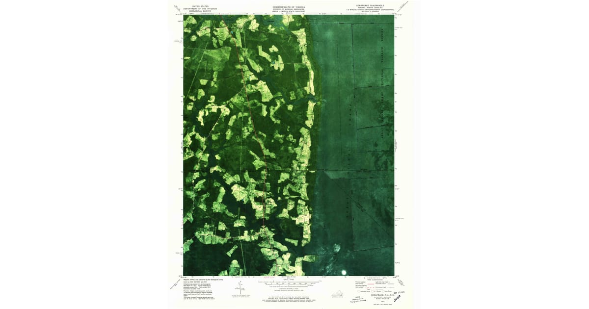 1970s Maps of Gates County, NC | Pastmaps