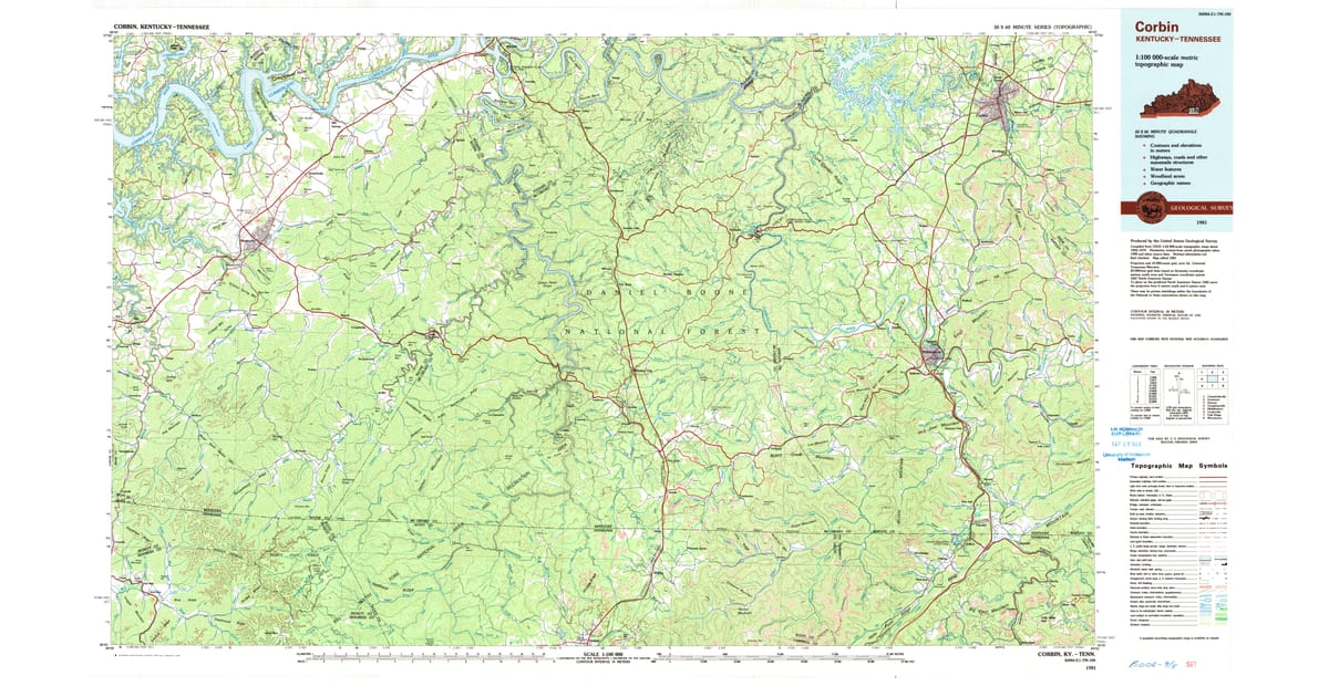 1980s Maps of Russell County, KY | Pastmaps