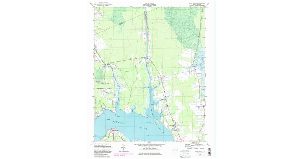 Old Maps of Mill Creek, NC | Pastmaps