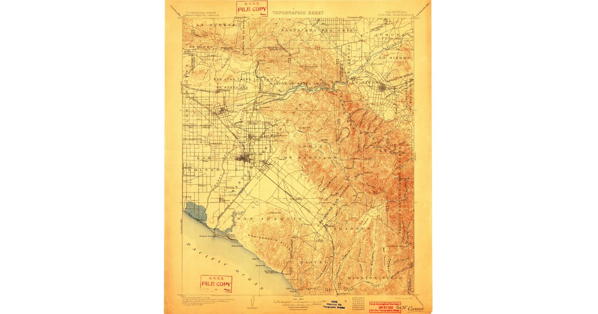 1902 Map of Corona, CA — High-Res | Pastmaps