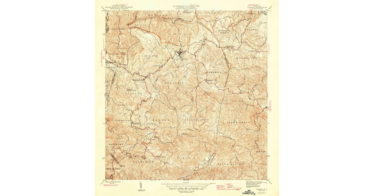 1946 Map of Corozal, PR — High-Res, 1946 Print #2 | Pastmaps