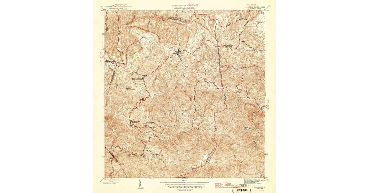 1940s Maps of Comerío | Pastmaps
