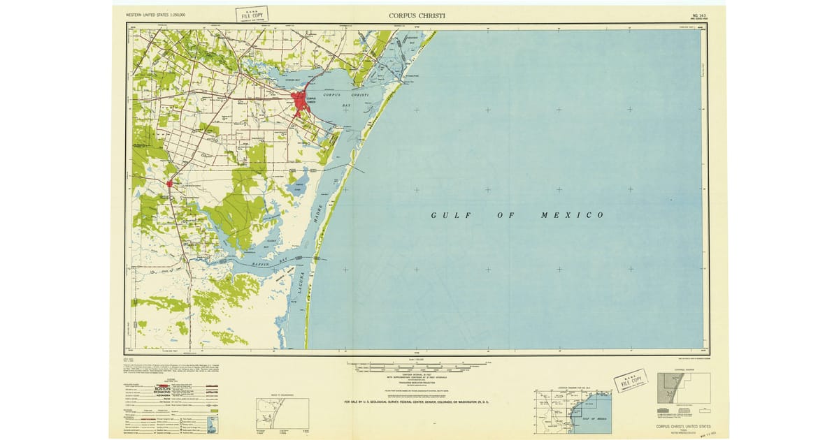 1950s Maps of Portland, TX | Pastmaps