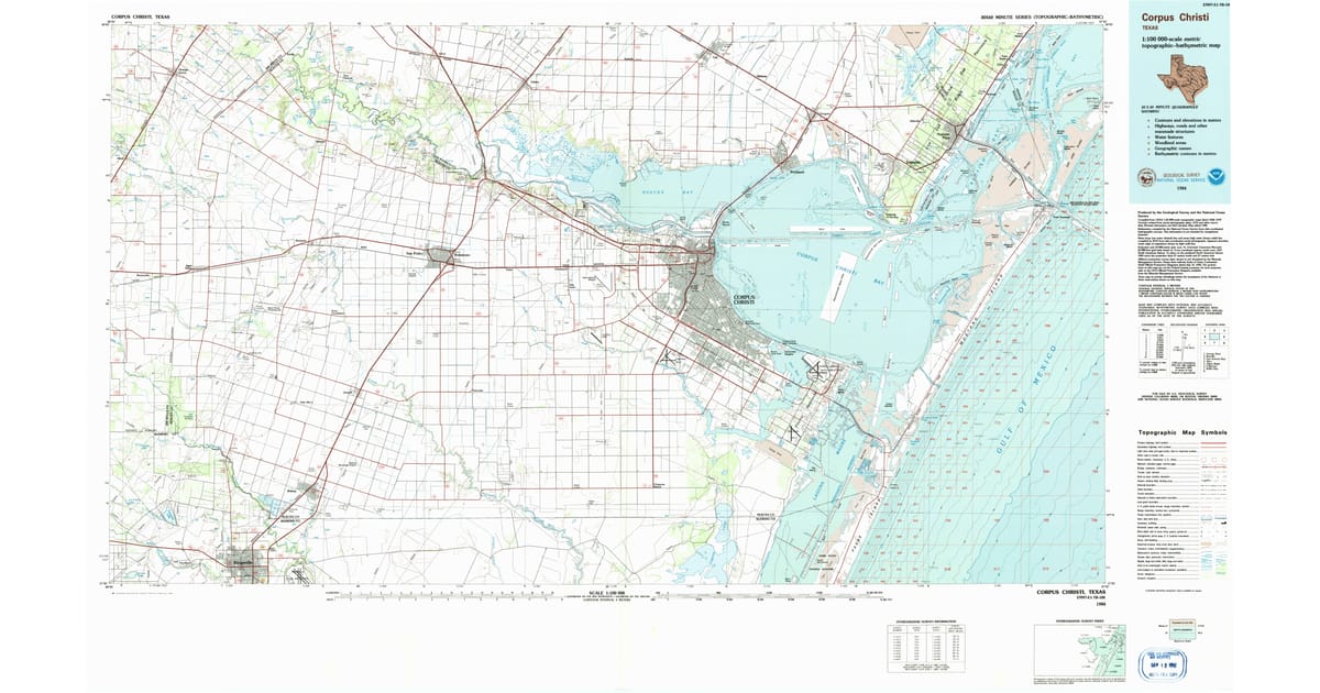 1980s Maps of Corpus Christi, TX | Pastmaps
