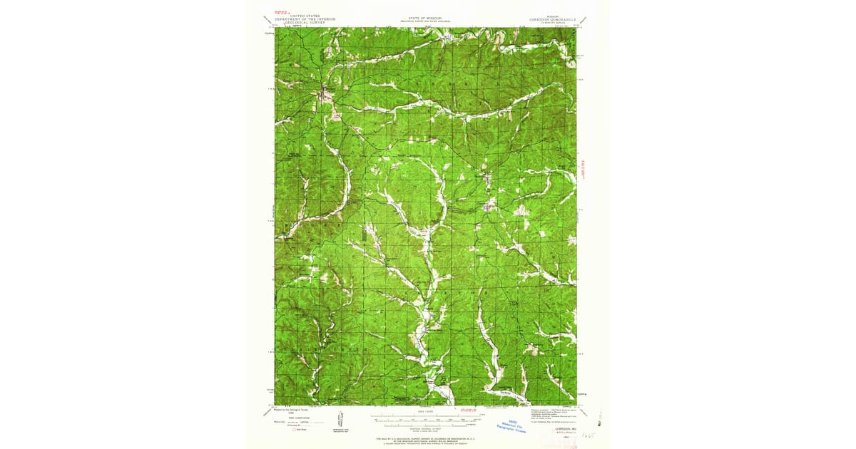 Old Maps of Bunker, MO for Academic Research | Pastmaps