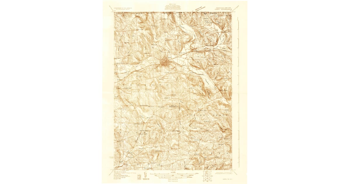 Old Maps of Corry, PA for Hiking & Exploration | Pastmaps