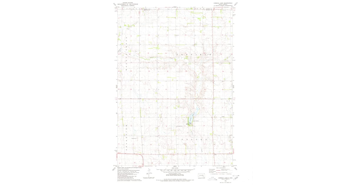 1980s Maps of Davison County, SD | Pastmaps