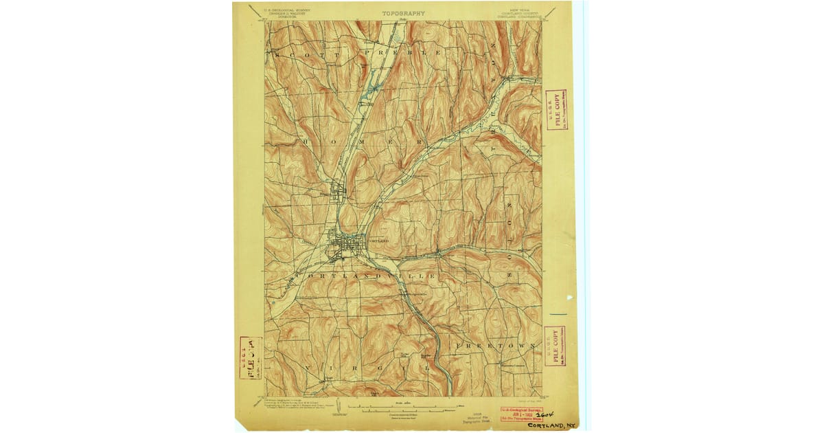 1900s (20th Century) Maps of Loring Crossing, Cortlandville | Pastmaps