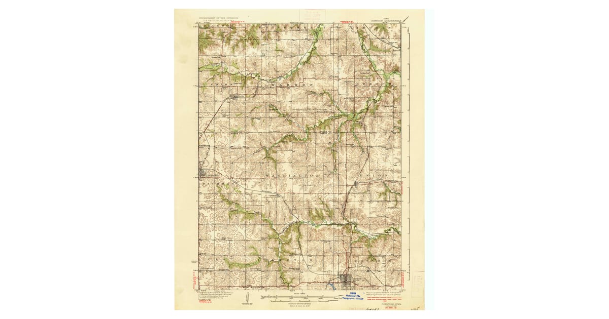 1937 Map of Corydon, IA — High-Res | Pastmaps