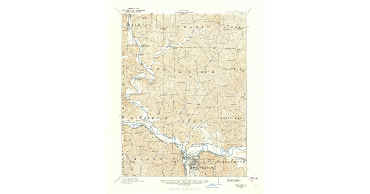 Old Maps of Layland, Clark Township | Pastmaps