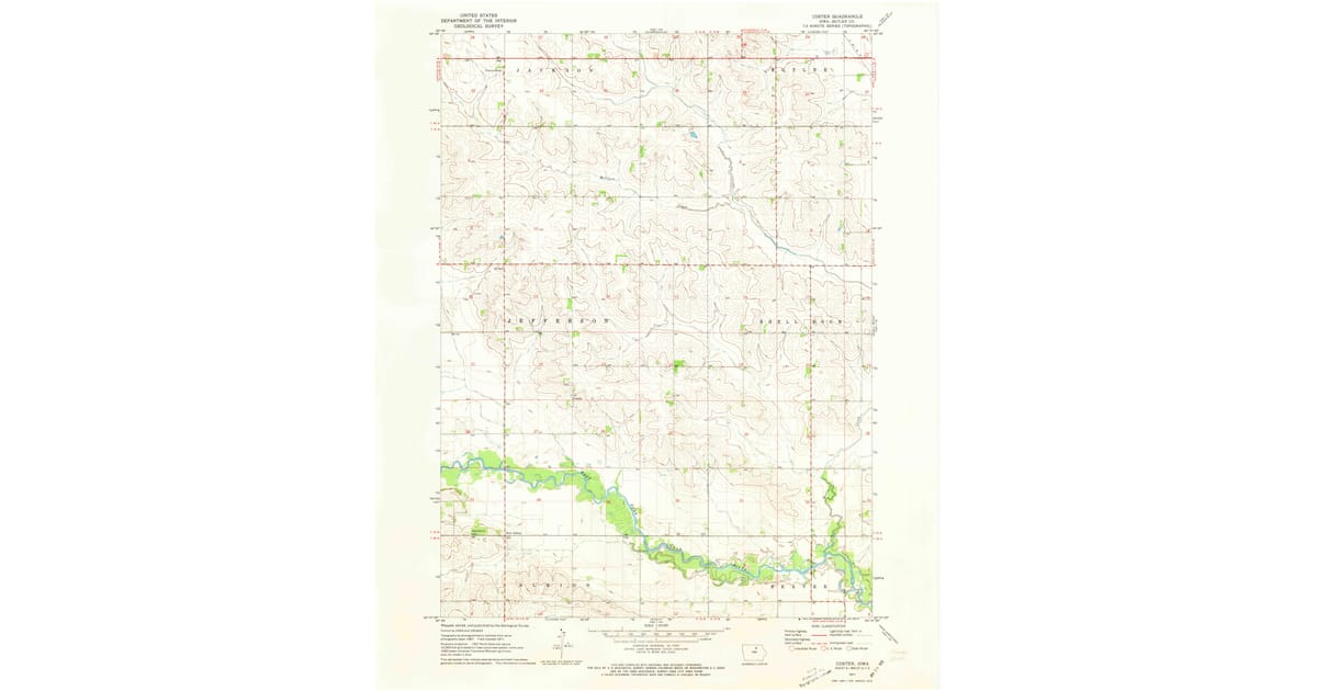 1971 Map of Coster, Butler County, IA — High-Res | Pastmaps