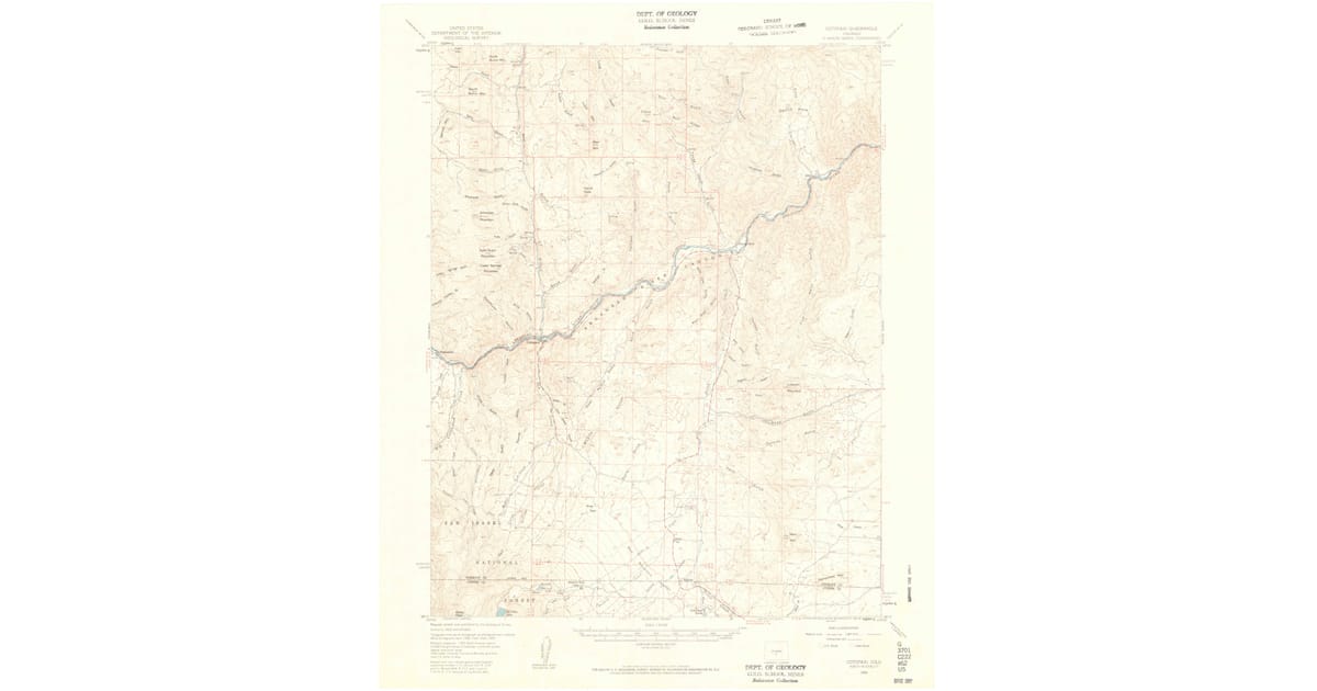 1959 Map of Cotopaxi, CO — High-Res | Pastmaps