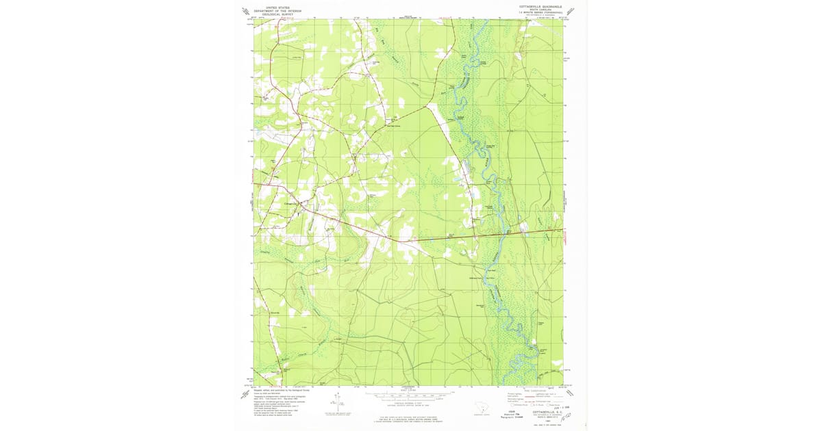 1980s Maps of Colleton County, SC | Pastmaps