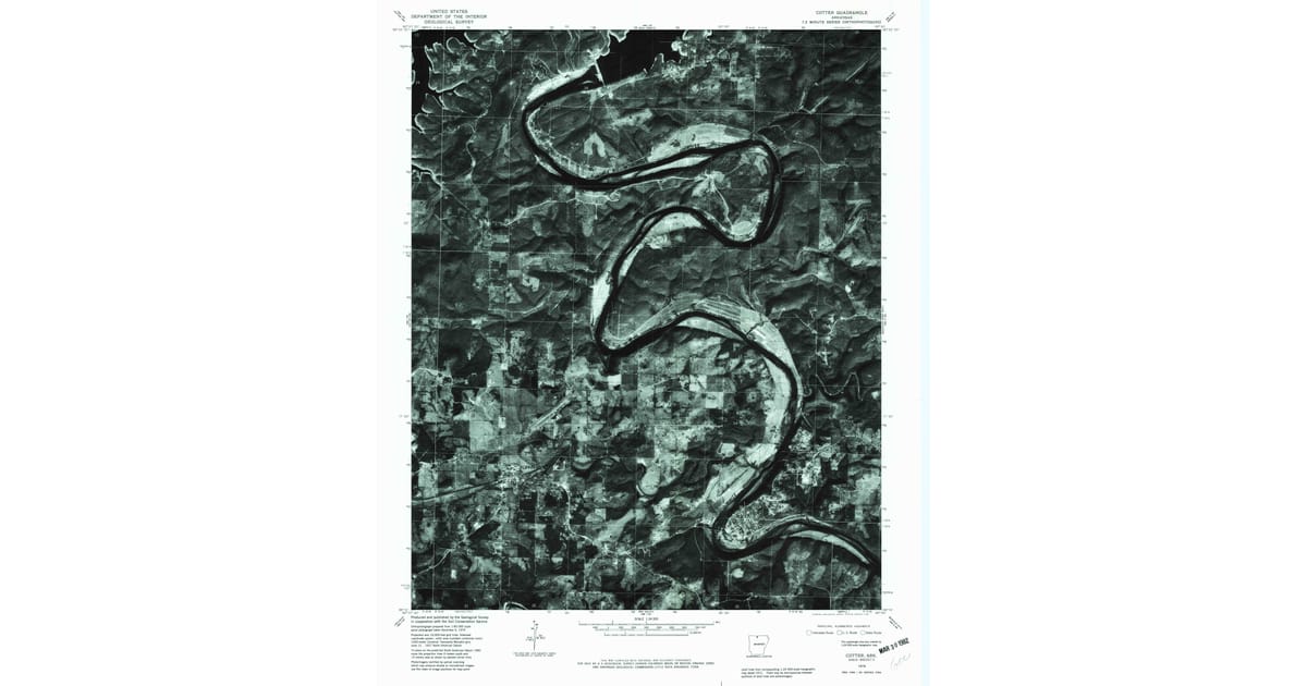 1979 Map of Cotter, AR — High-Res | Pastmaps