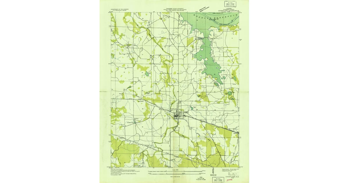 Old Maps of Courtland, AL | Pastmaps