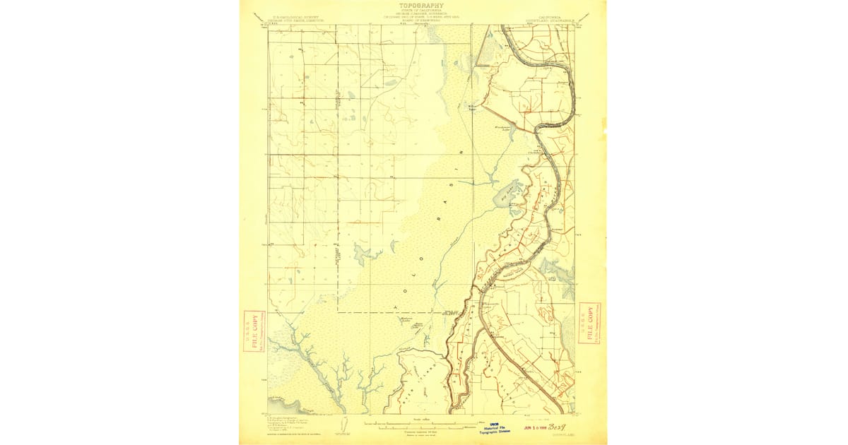 Old Maps of Central, CA for Academic Research | Pastmaps