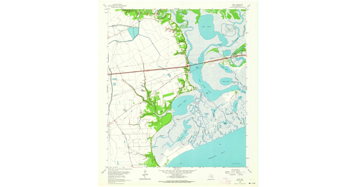 1960s Maps of Old River-Winfree, TX | Pastmaps