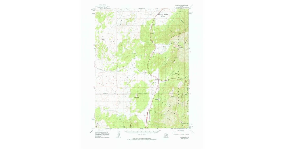 1962 Map of Cove Fort, Millard County, UT — High-Res | Pastmaps