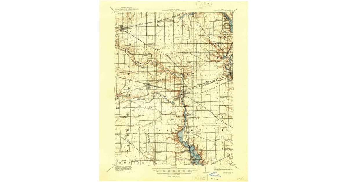 Old Historical Maps of Red River, OH | Pastmaps