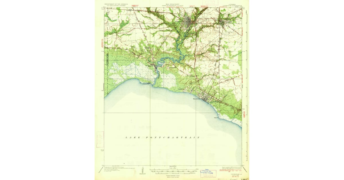 Old Maps of Mandeville, LA | Pastmaps