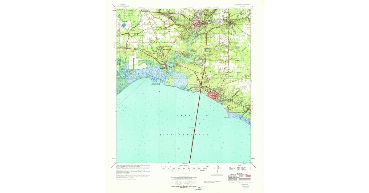 1969 Map of Covington, LA — High-Res | Pastmaps