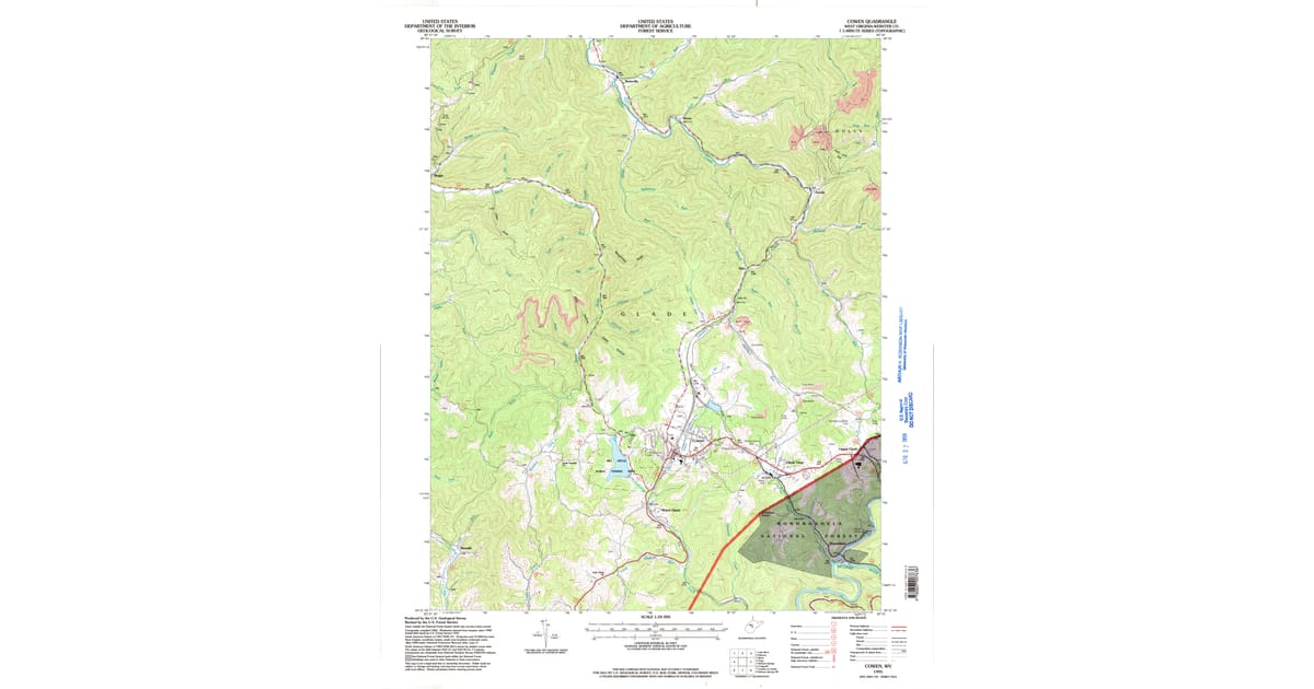 1990s Maps of Welch Glade, WV | Pastmaps