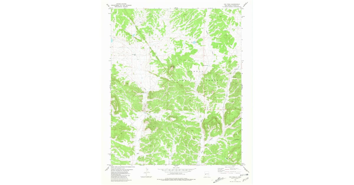 1980s Maps of Catron County, NM | Pastmaps