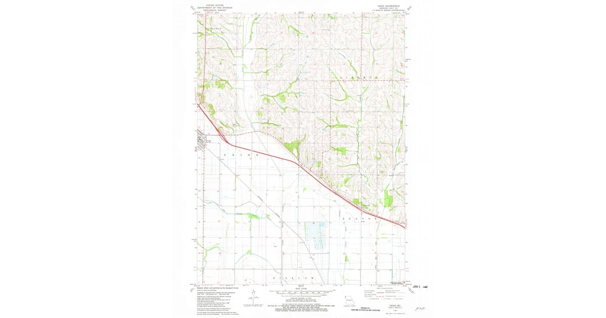 1981 Map of Craig, MO — High-Res | Pastmaps