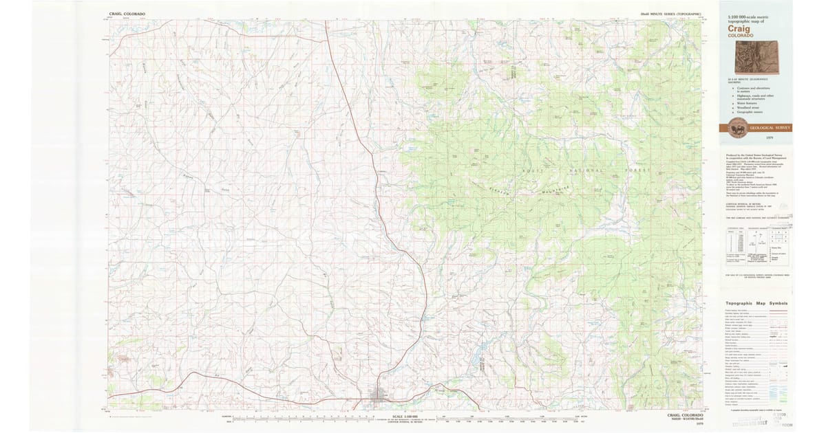 1970s Maps of Craig, CO | Pastmaps