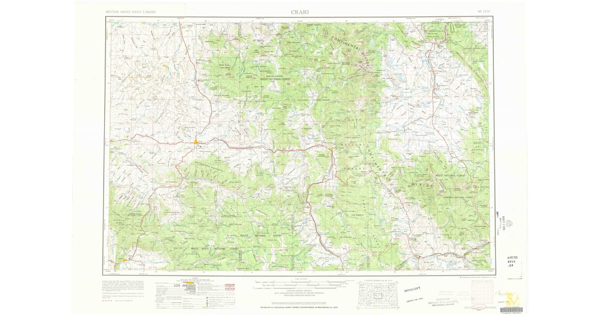 Old Historical Maps of Rand, CO | Pastmaps