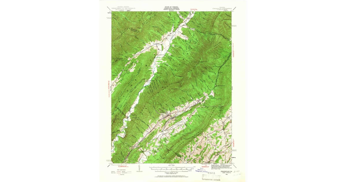 1940s Maps of Bath County, VA | Pastmaps