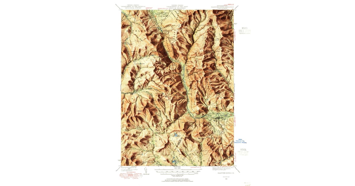 1946 Map of Crawford Notch, Grafton County, NH — High-Res | Pastmaps