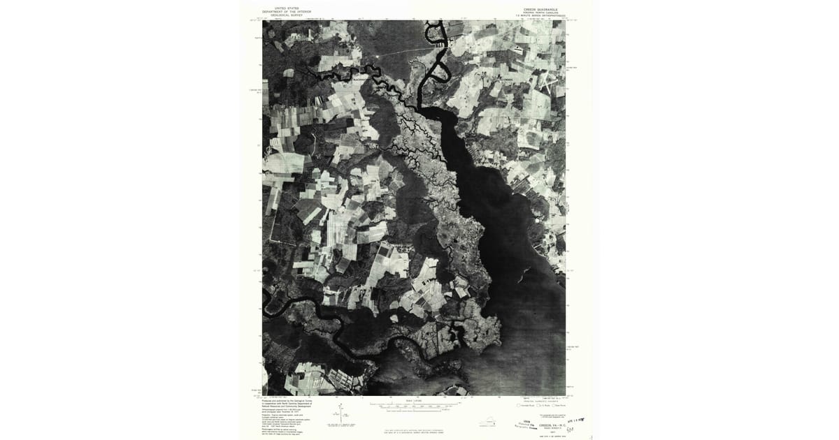 1970s Maps of Pungo Ferry, VA | Pastmaps