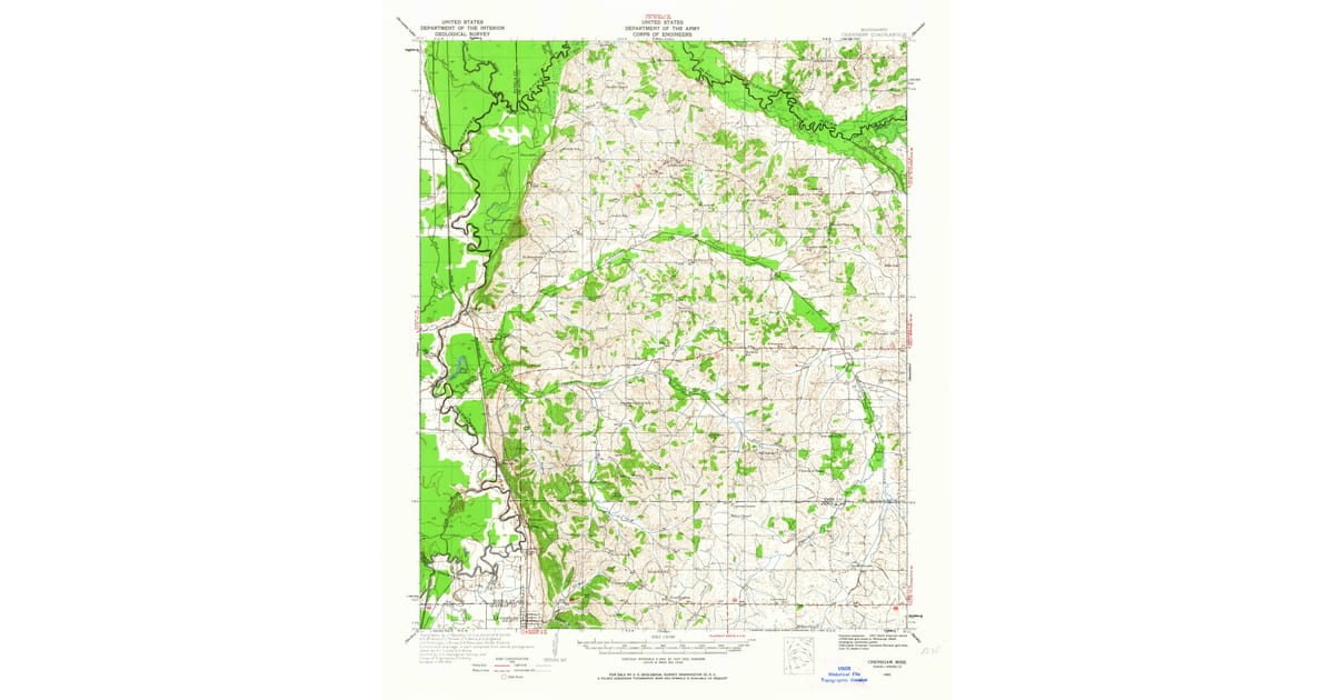 1932 Map of Crenshaw, MS — High-Res | Pastmaps