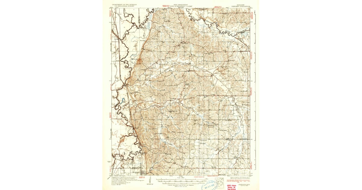 1935 Map of Crenshaw, MS — High-Res, 1935 Print #2 | Pastmaps