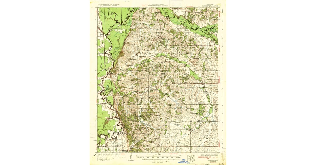 1935 Map of Crenshaw, MS — High-Res | Pastmaps
