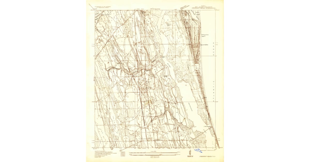 Old Maps of Saint Augustine Shores, FL for Genealogy | Pastmaps