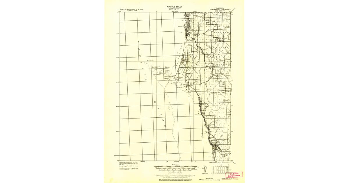 Old Maps of Crescent City, CA | Pastmaps