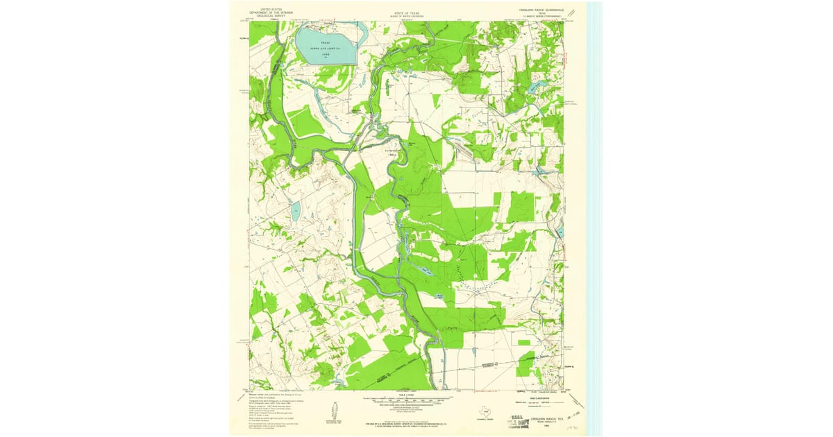 1960s Maps of Anderson County, TX | Pastmaps