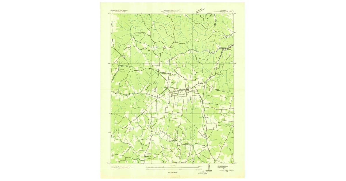 Old Maps of The Farm, TN | Pastmaps