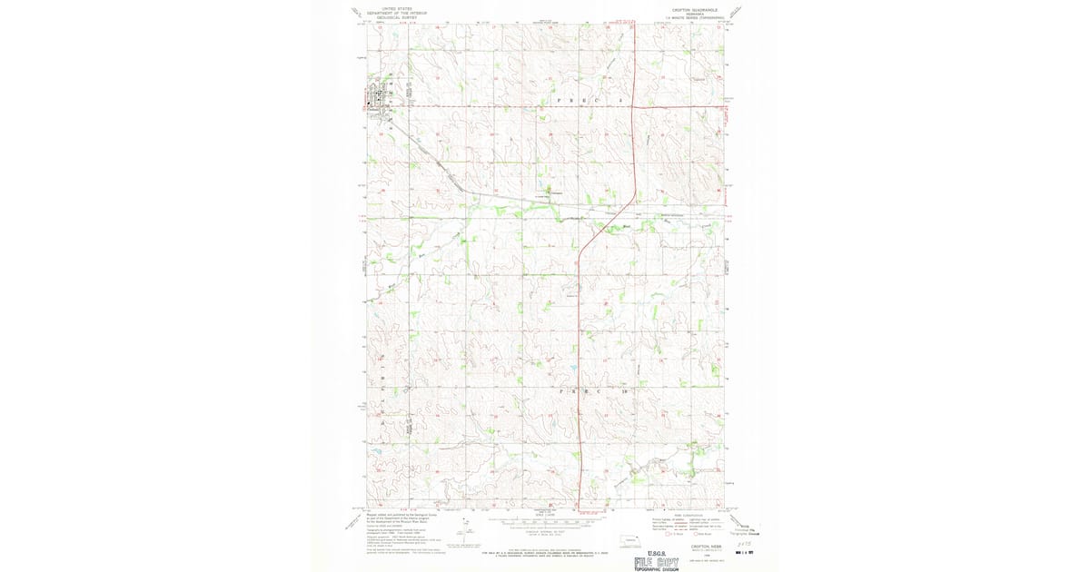 1968 Map of Crofton, NE — High-Res | Pastmaps