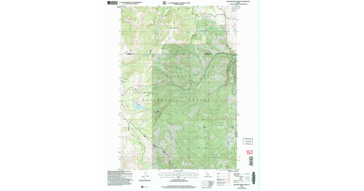2004 Map of Crooked River Point, Washington County, ID — High-Res ...