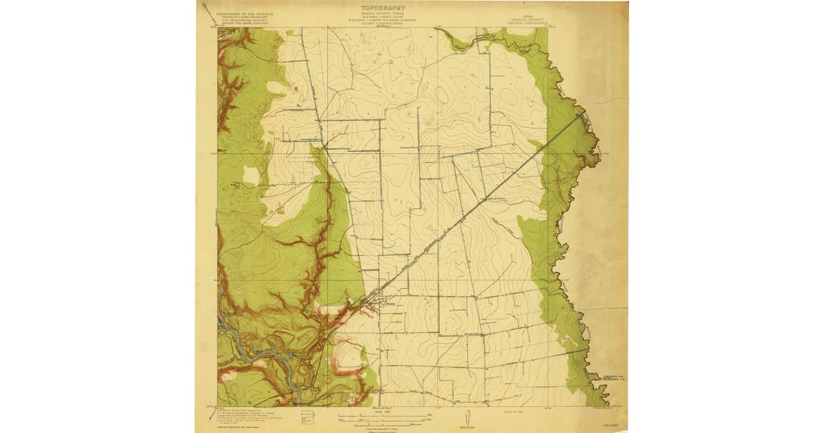 1919 Map of Crosby, TX — High-Res | Pastmaps