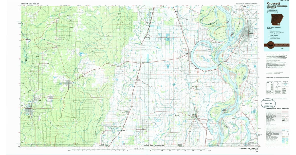 1980s Maps of Kimball, AR | Pastmaps