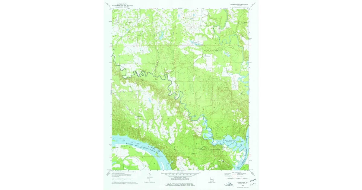 1970s Maps of Dallas County, AL | Pastmaps