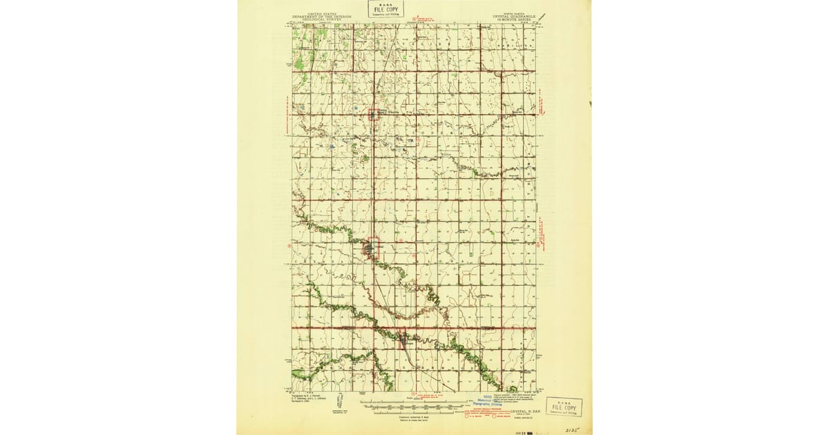 Old Historical Maps of Hoople, ND | Pastmaps