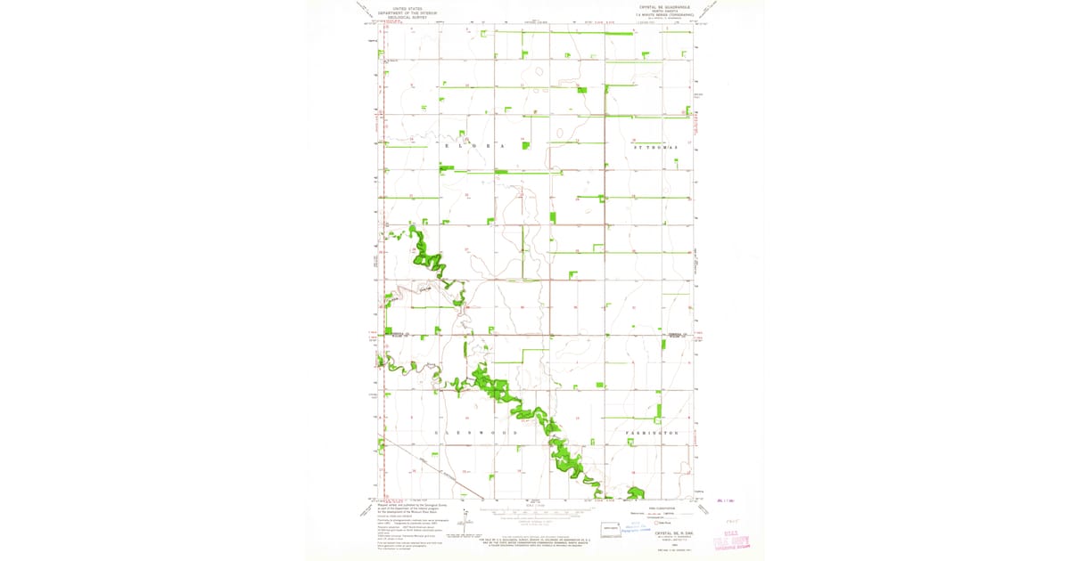 1960s Maps of Pembina County, ND | Pastmaps